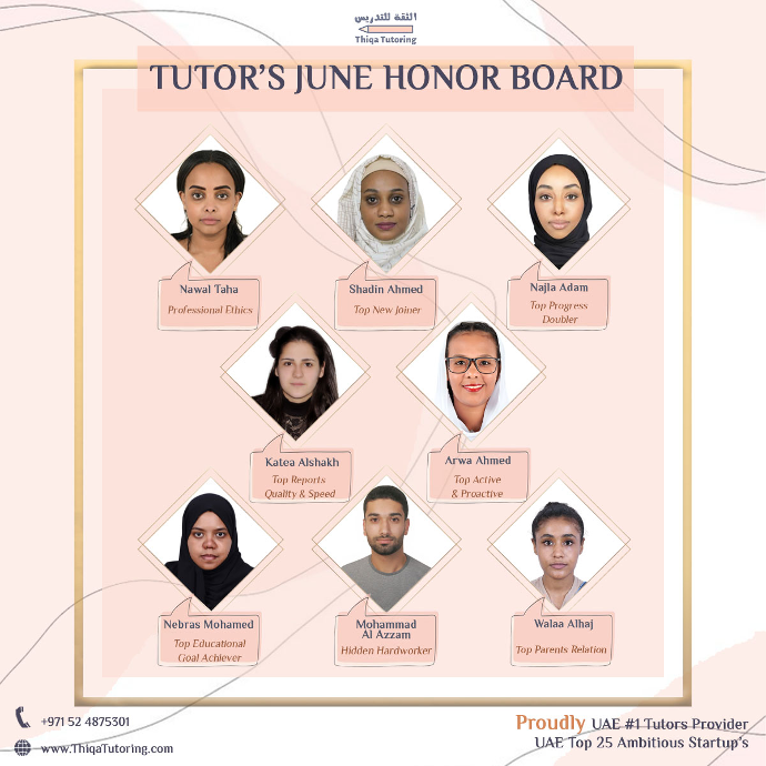 Honor Board | Thiqa-Tutoring